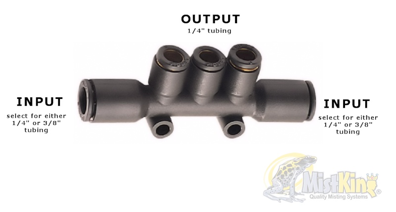 Jungle Hobbies Ltd. > Manifolds > 4 port Mini Manifold